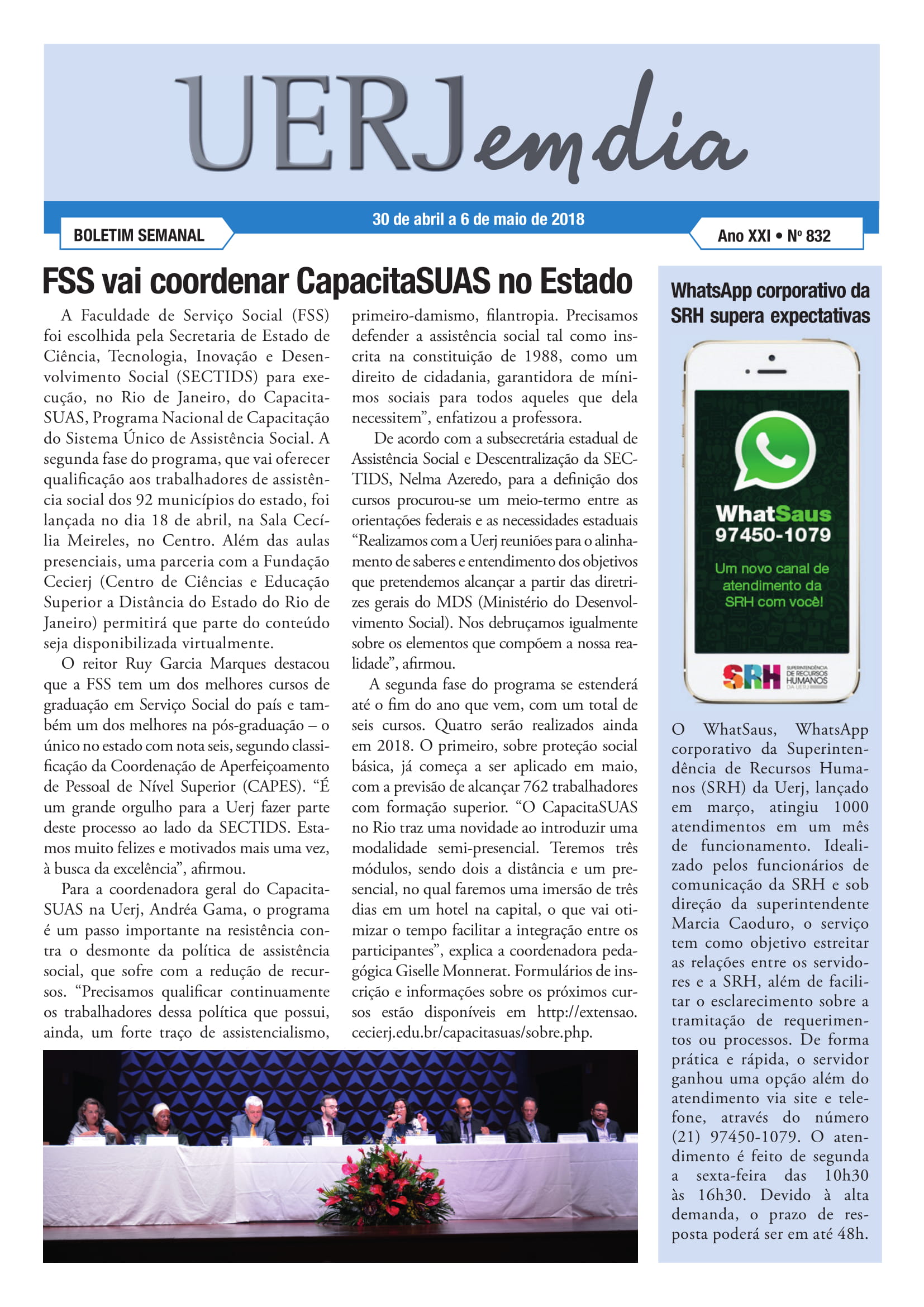 UERJ em dia - Edição 832 - UERJ - Universidade do Estado do Rio de Janeiro