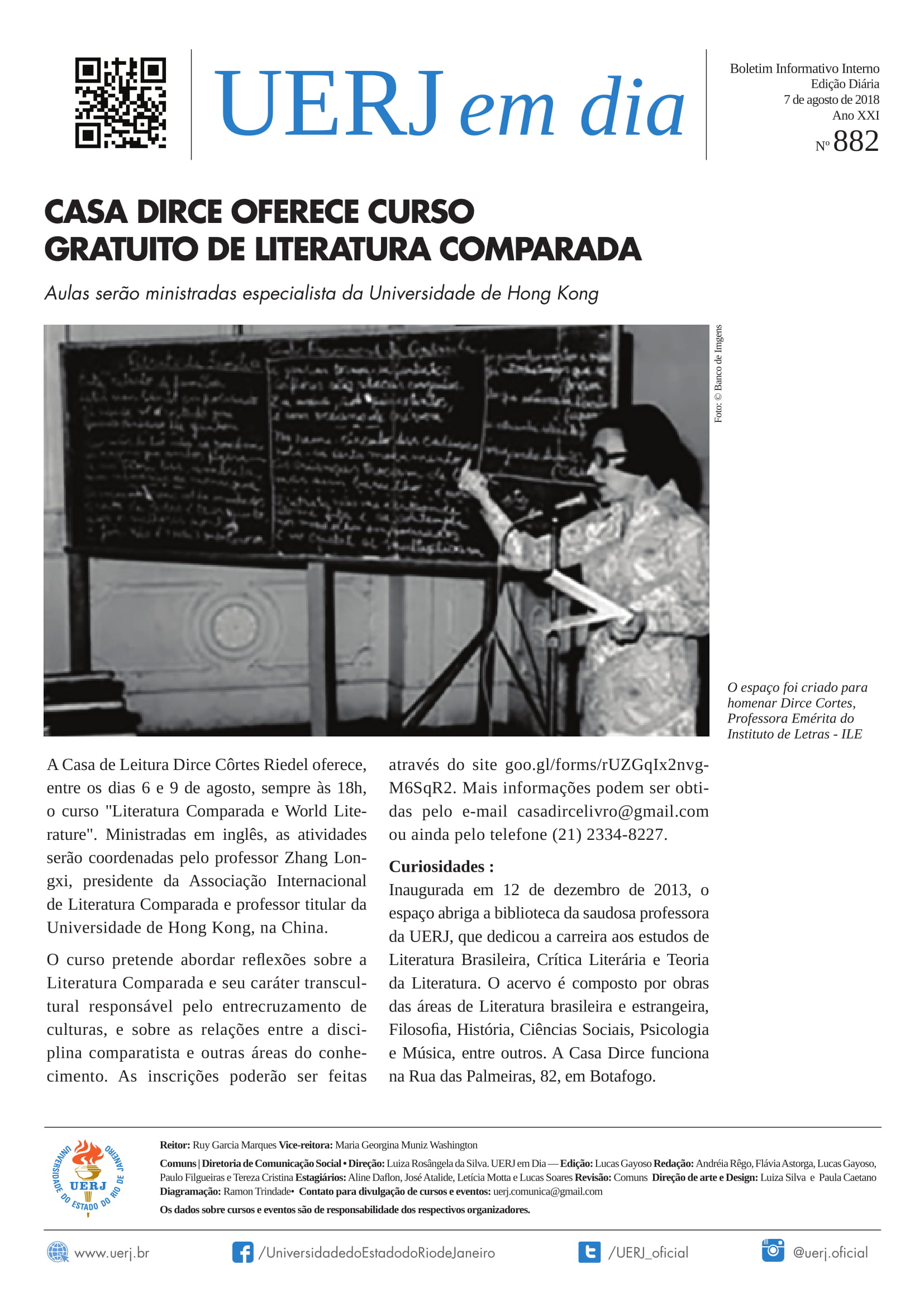UERJ em dia - Edição 882 - UERJ - Universidade do Estado do Rio de Janeiro