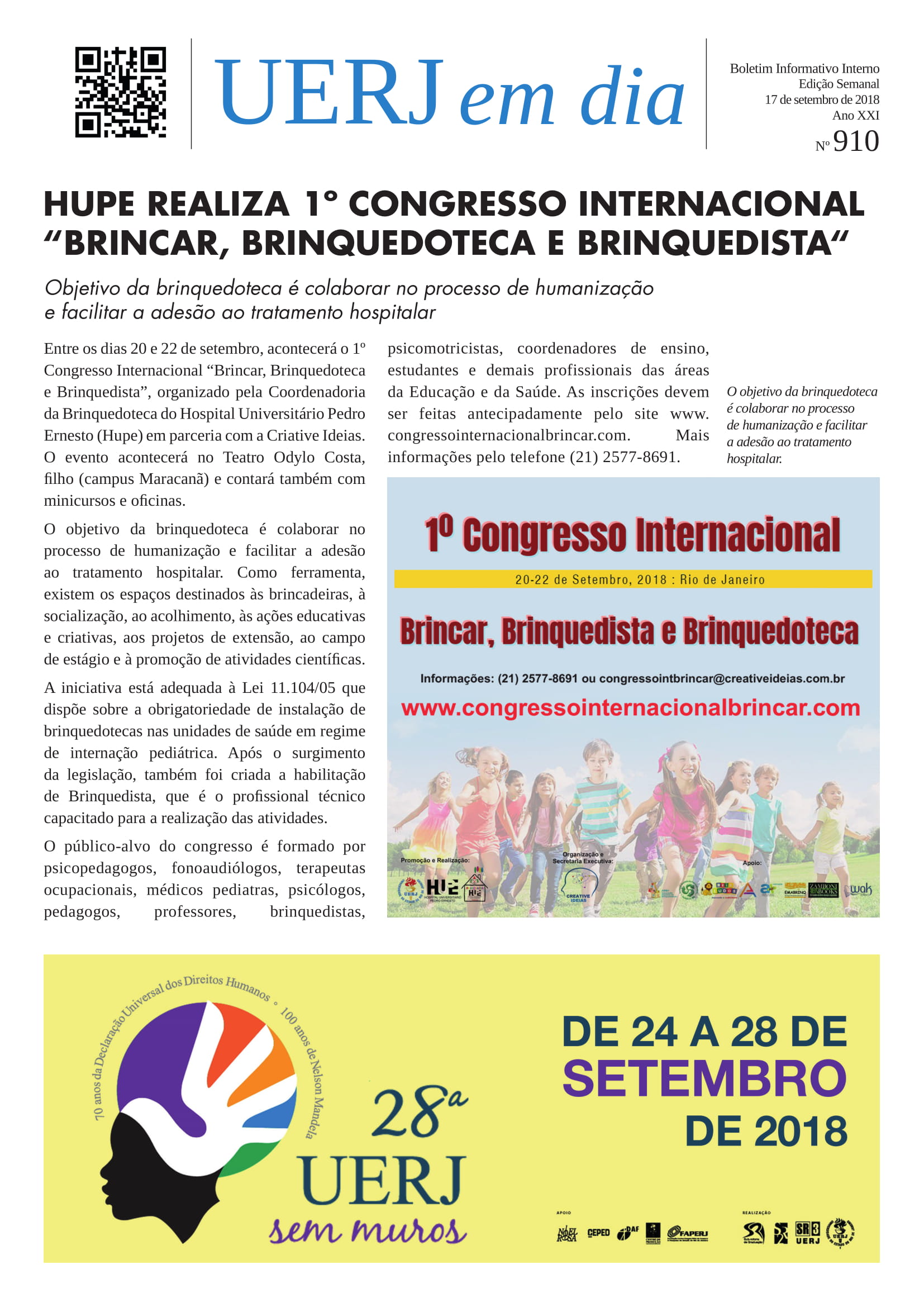 UERJ em dia - Edição 910 - UERJ - Universidade do Estado do Rio de Janeiro